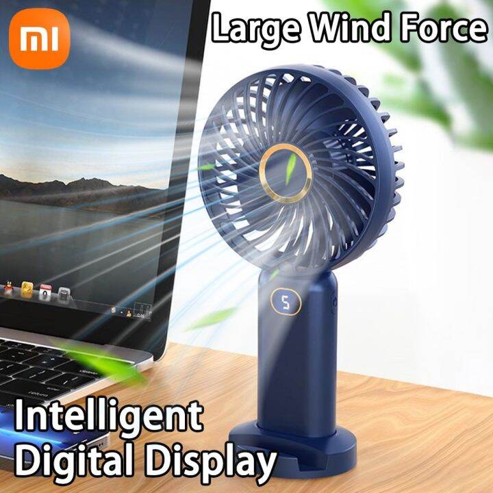 Xiaomi Portable Fan USB Rechargeable 3-Gears Wireless Electric Fan Hand ...