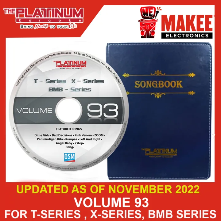 The Platinum T-40 / Kapitan / X-Series/ T- Series / BMB Series Complete Songbook List & Updated ...