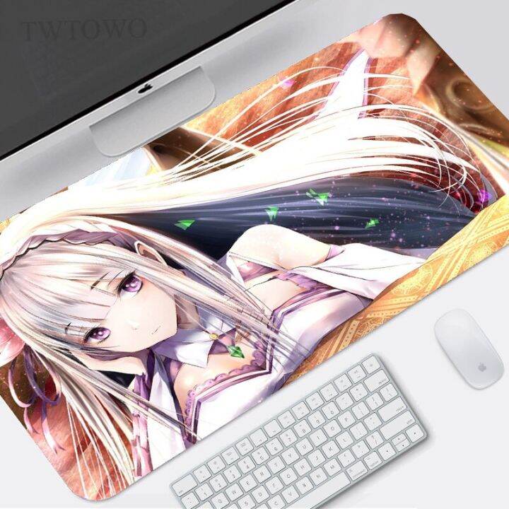 Rem Re Zero Mouse Pad เครื่องเกม XL HD แผ่นรองเมาส์คอมพิวเตอร์ขนาดใหญ่ ...