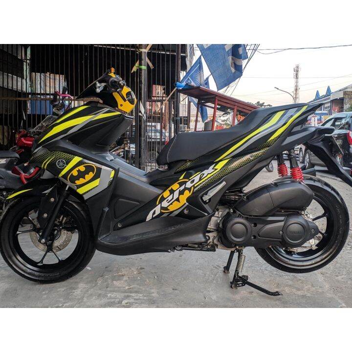 Stiker Aerox 155 Decal Full Body Aerox 155 Premium Black Batman Stripe ...