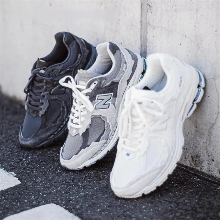 New Balance NB 2002r Cloud Rain Gray Phantom Black Sea Salt White ...