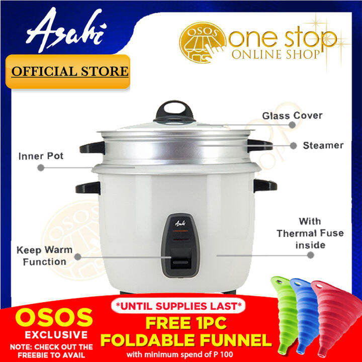 Asahi Original Rice Cooker 1.0Liter Drum Type with Steamer 5cups ...