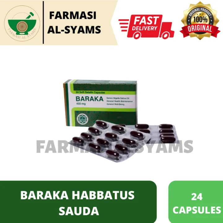 BARAKA HABBATUS SAUDA 24 CAPSULES | Lazada