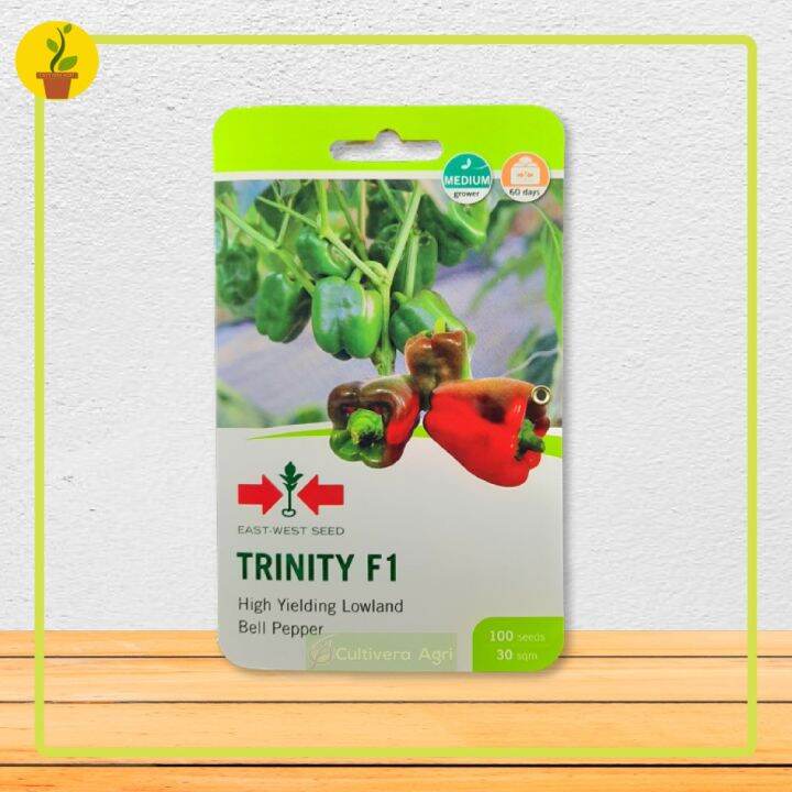 Sweet Bell Pepper (Trinity F1 Variety) [100 Seeds Packet] - Eastwest By ...