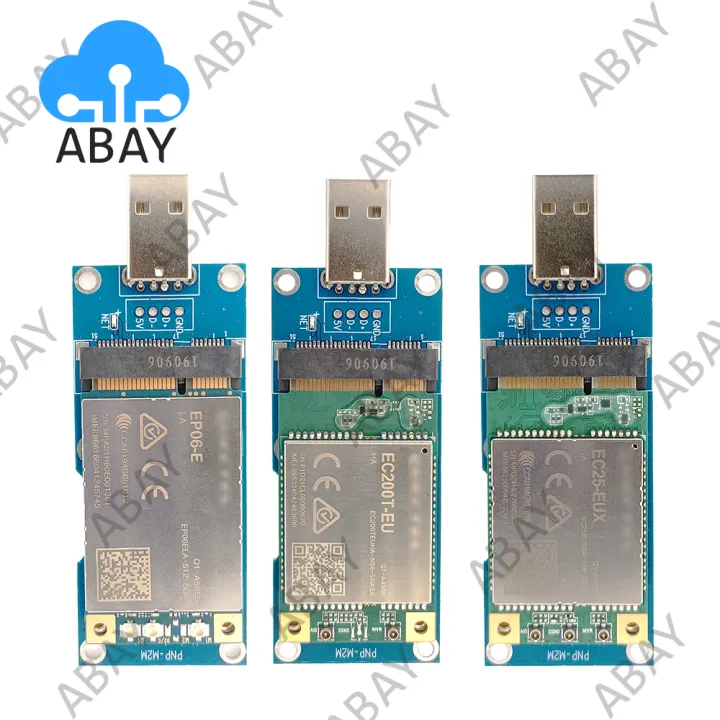 Minipcie to USB Adapter With SIM Card Slot + Quec Mini PCIE EC200T-EU ...
