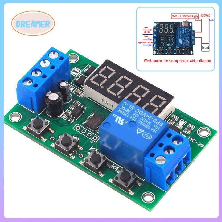 Multifunction DC 5V real-time timing delay timer relay module switch control clock | Lazada PH