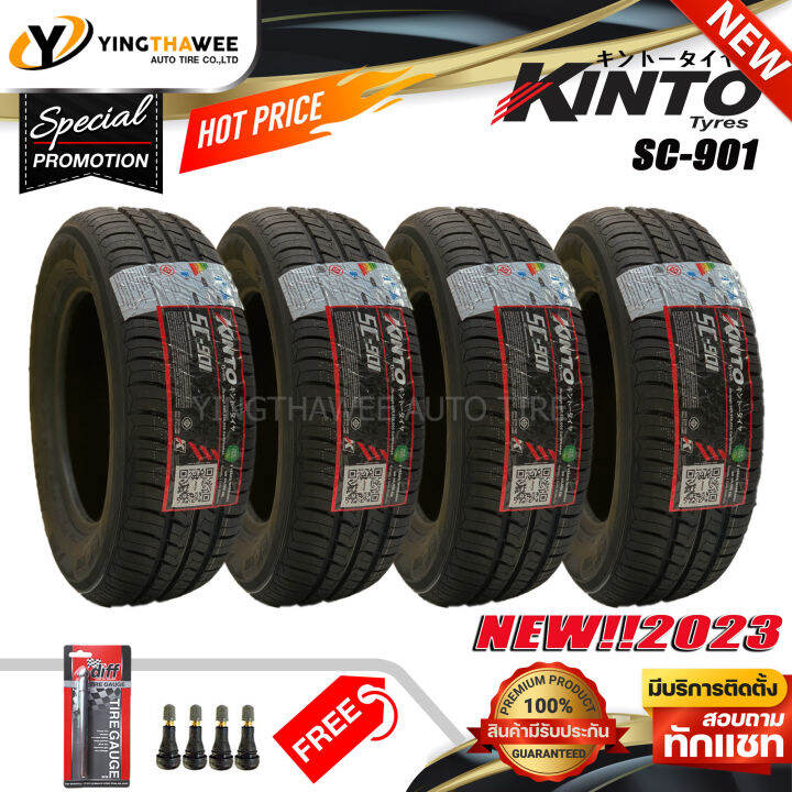 175/65R14 KINTO TIRE รุ่น SC-901 4 เส้น (ยางใหม่ปี2023) แถมจุ๊บลมยางแท้ ...