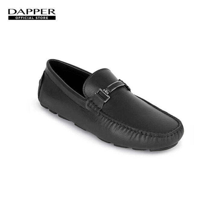 DAPPER รองเท้ามอคคาซิน GEL-TECH Hardware Driving Shoes สีดำ | Lazada.co.th