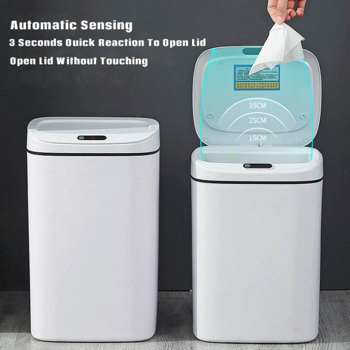 Intillegent Smart Sensor Induction Trash Can Dustbin Sensor Kitchen ...