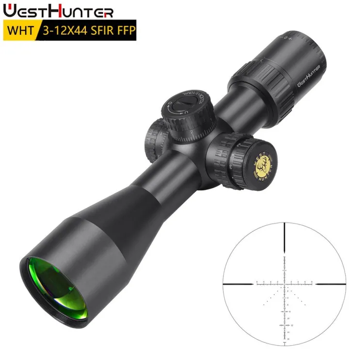 WESTHUNTER WHT 3-12X44 SFIR FFP Compact Scope First Focal Plane Optical ...