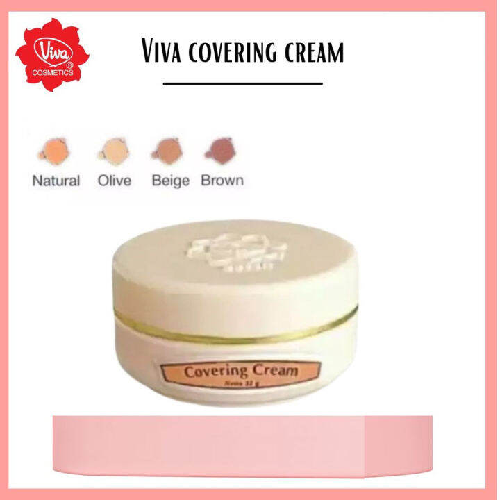 VIVA Covering Cream Alas Bedak warna Natural / Olive / Beige / Brown ...