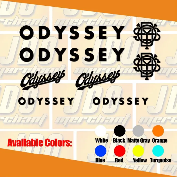 Odyssey Bmx Bike Pack Vinyl Stickers Decals | Lazada