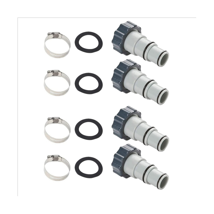 4Pcs Hose Adapter A with Collar for Intex ARU Threaded Connection Pumps ...