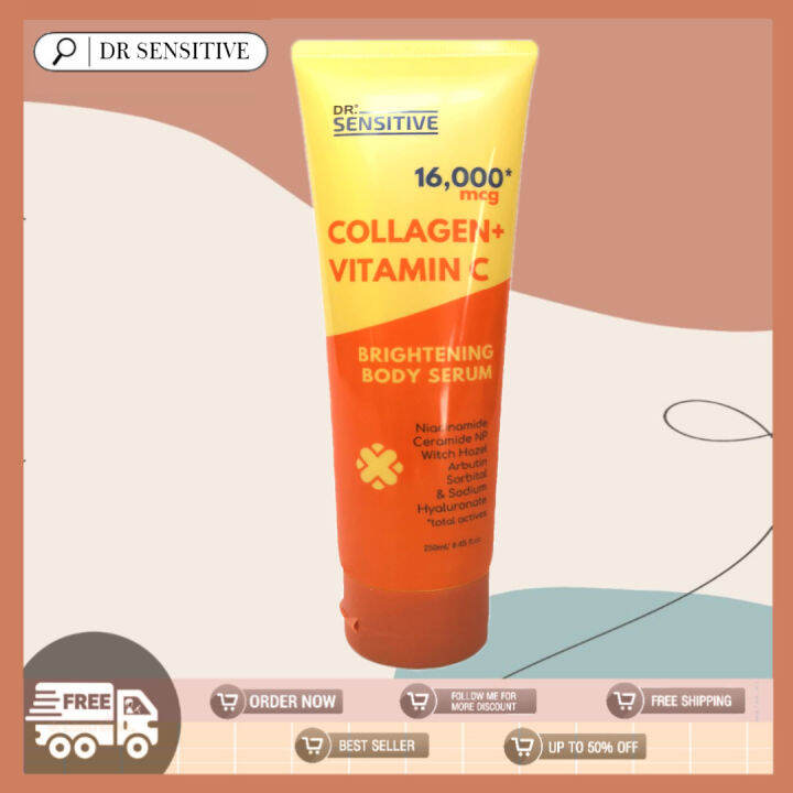 DR SENSITIVE Collagen & Vitamin C Brightening Body Serum | Lazada PH