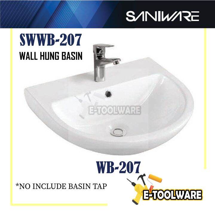 Saniware Wall Hung Basin WB-207 | Lazada