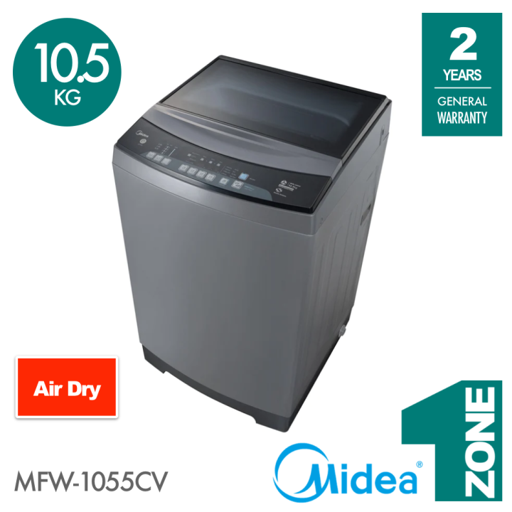 Midea 10.5KG Fully Auto Washer Top Load Washing Machine - Model: MFW ...