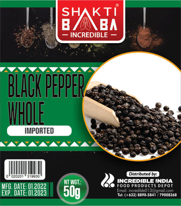 Shakti Baba Black Pepper Whole ( Imported) 50g | Lazada PH
