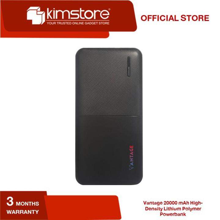 KIMSTORE Vantage 20000mAh High-Density Lithium Polymer Powerbank | Dual-USB Output Charger ...