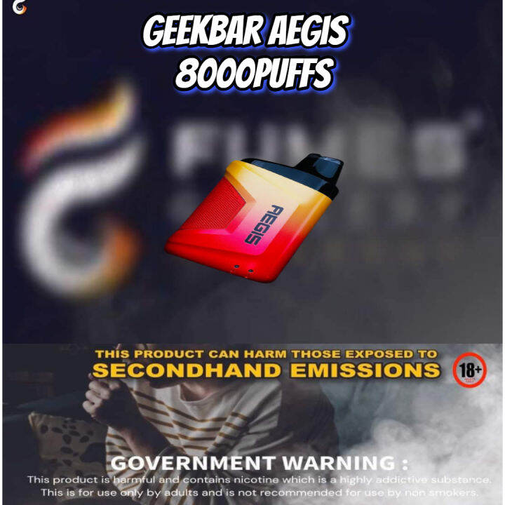 GEEKBAR AEGIS 8K PUFFS DISPOSABLE POD | Lazada PH