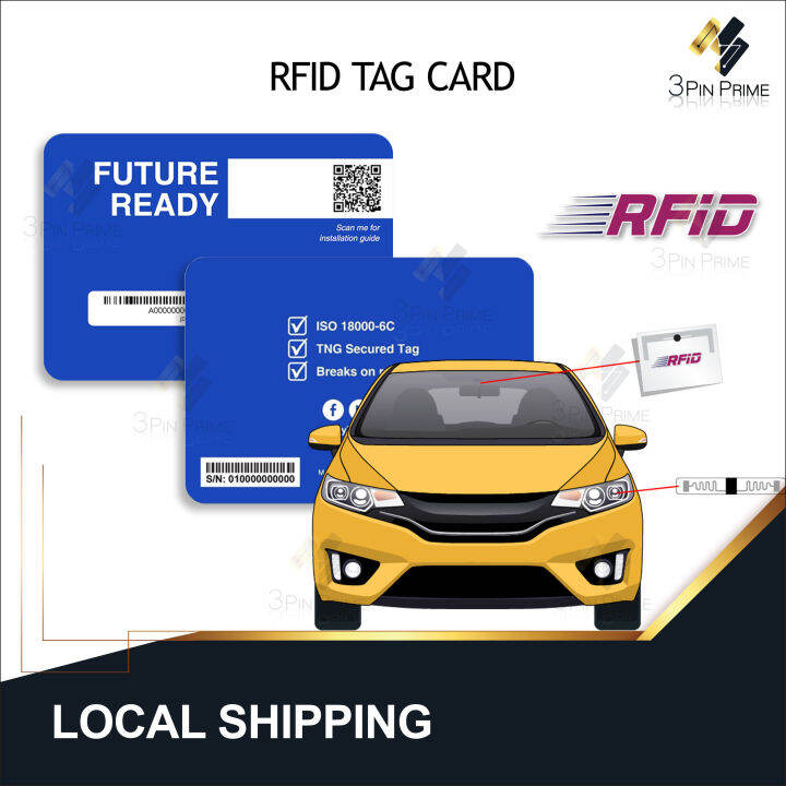 Touch ‘n Go Self-fitment (DIY) TNG UHF Card RFID TAG Stick Sticker Wet ...