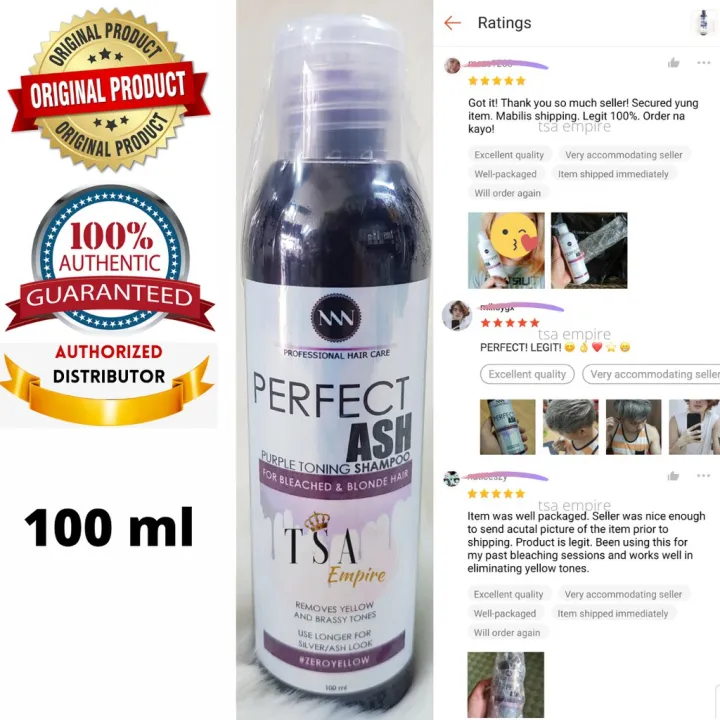 PERFECT ASH Purple Toning Shampoo 100ml | Lazada PH