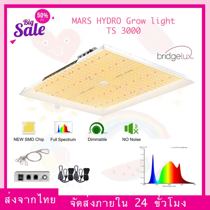 (ส่งจากไทย) MARS HYDRO Grow light TS 3000 ไฟปลูกต้นไม้ MARS HYDRO Full ...