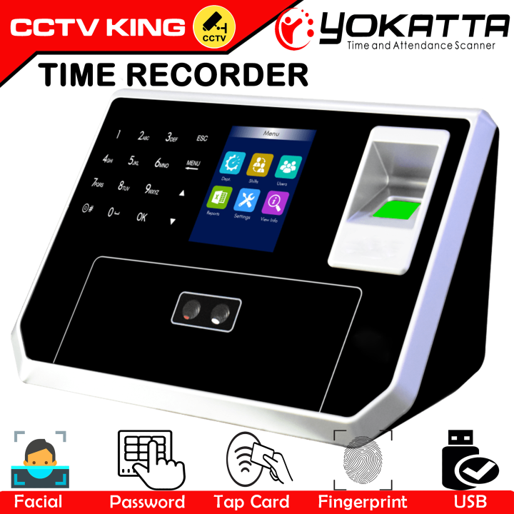 YOKATTA FX-600 Facial and Biometrics Attendance, Time Keeper Machine ...