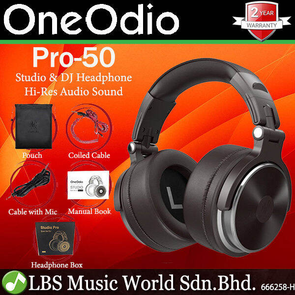 OneOdio Pro-50 Rotatable Over Ear Headphone for Studio Monitor Mixing ...