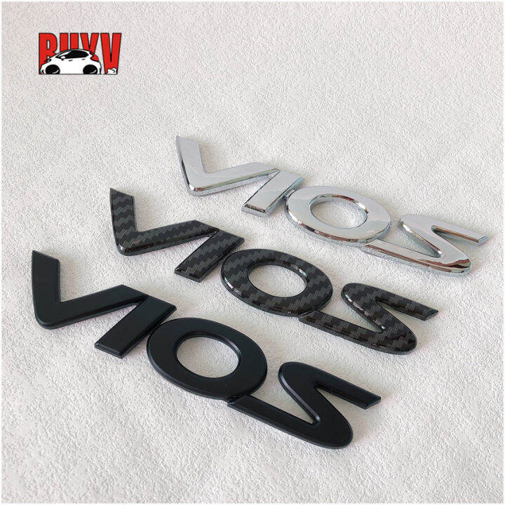 BuyV VIOS Emblem Badge Sticker Rear Bumper Logo For Toyota Vios | Lazada