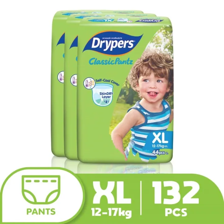 Drypers ClassicPantz Baby Diaper Pantz XL 44 pack of 3 | Lazada PH