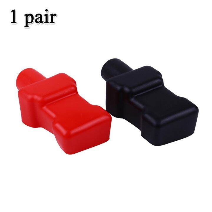 2pcs Car Battery Terminal Boot Rubber Insulating Boot Cover Sleeve Cap ...