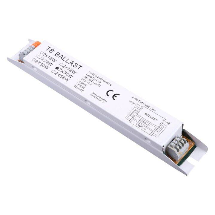 Home Lamp Electronic Ballast 2x36W T8 Linear Fluorescent Ballast for UV Germicidal Lamp ...