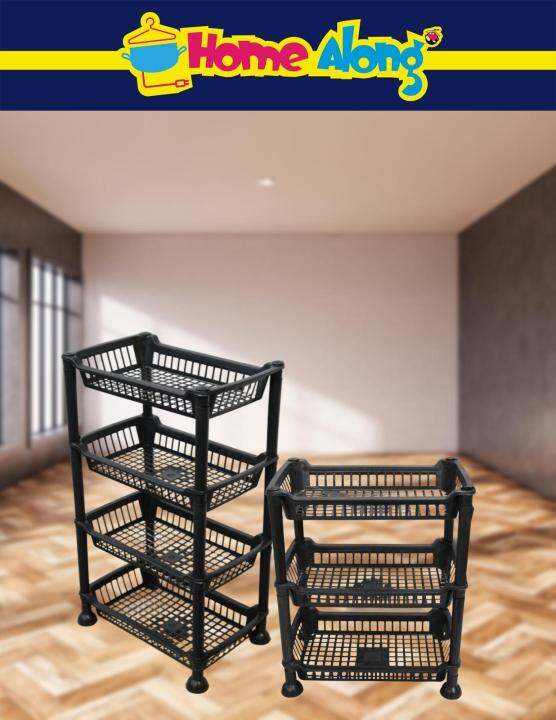 Mini Rectangular Multi Purpose Rack - 3 Layers / 4 Layers - Black ...