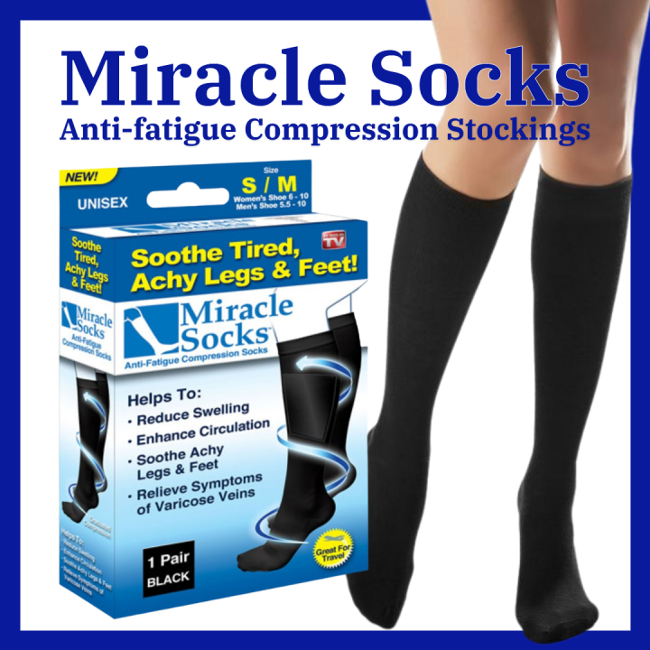[DON LUIS SALON] Miracle Socks Anti-Fatigue Compression Socks CASH ON DELIVERY | Lazada PH