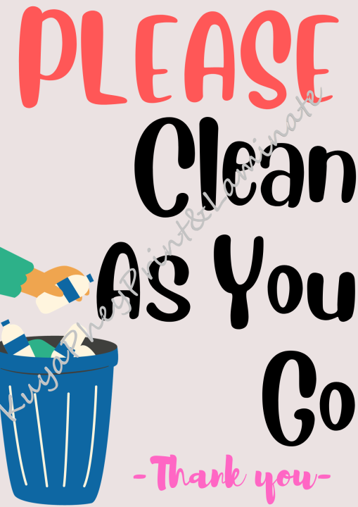 CLAYGO WATERPROOF LAMINATED SIGNAGE A4 SIZE | Lazada PH