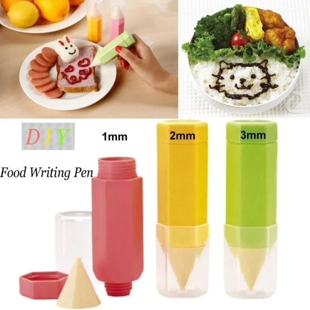 Spidol Pewarna Penghias Makanan Nasi Roti Food Drawing Pen Bento Isi 3 ...