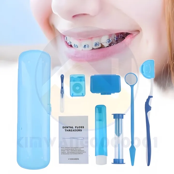 Orthodontic 8 Pcs/Set Dental Teeth Orthodontic Care Kit Oral Cleaning ...