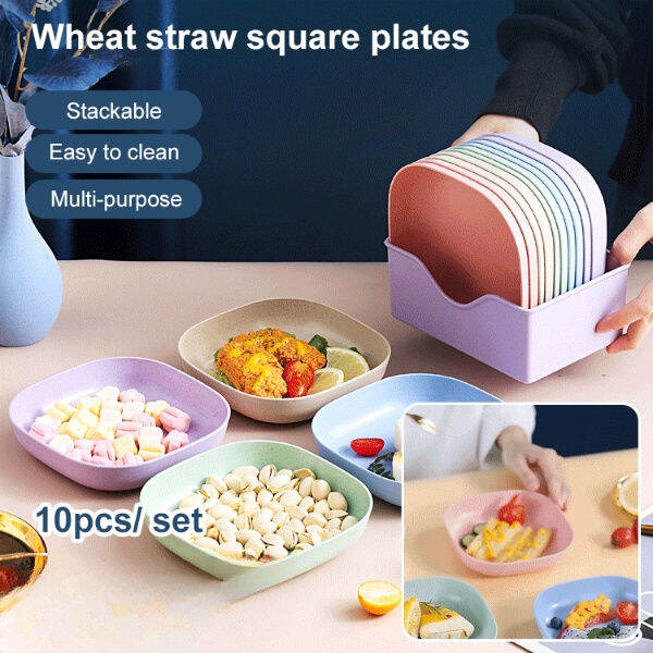 techfuture JS-[Ten Packs] Snacks Fruit Dining Table With Base Storage ...