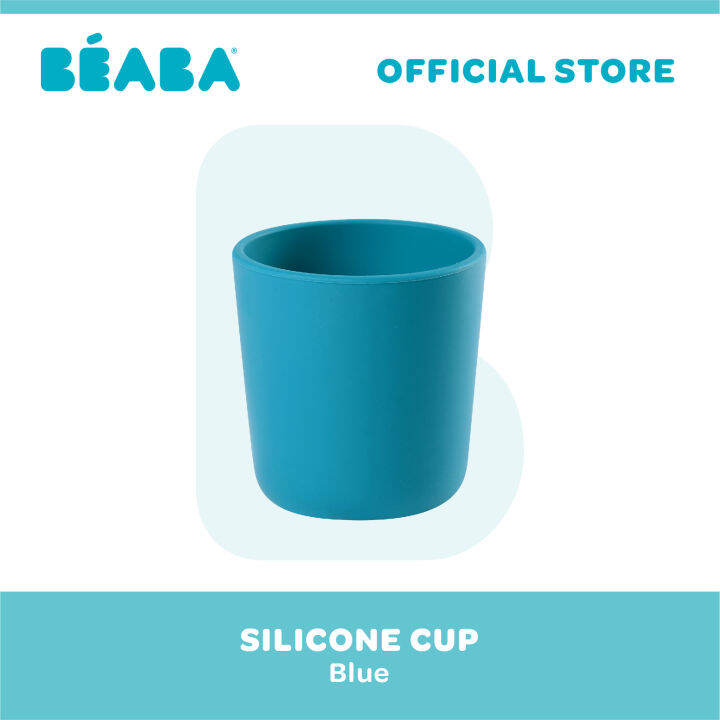 Beaba Baby Silicone Drinking Cup / Glass (Blue) | Lazada PH