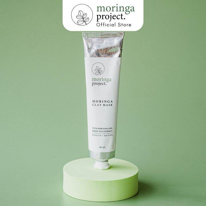Moringa Project โคลนมาส์กหน้ามะรุม สูตรชาเขียว และสาหร่ายสีเขียว | Lazada.co.th