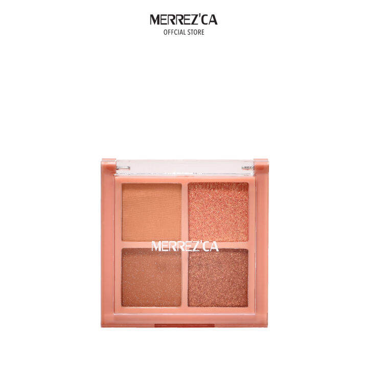 Merrezca Eye Color Palette อายแชโดว์พาเลท สีโทนชมพูโรสโกลด์ พิกเมนต์ ...