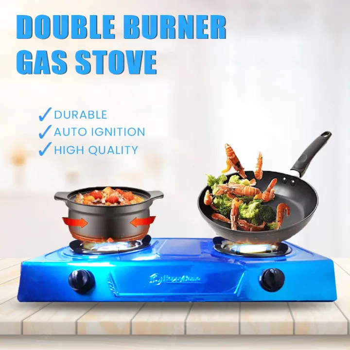 Heavy Duty Burner Double Burner Gas Stove Stainless Body | Lazada PH