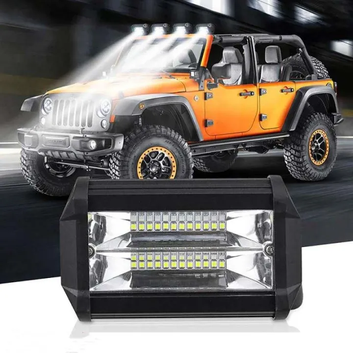 NEW Universal Waterproof Super bright 5Inch 72W 6000K Modified Auto Car ...