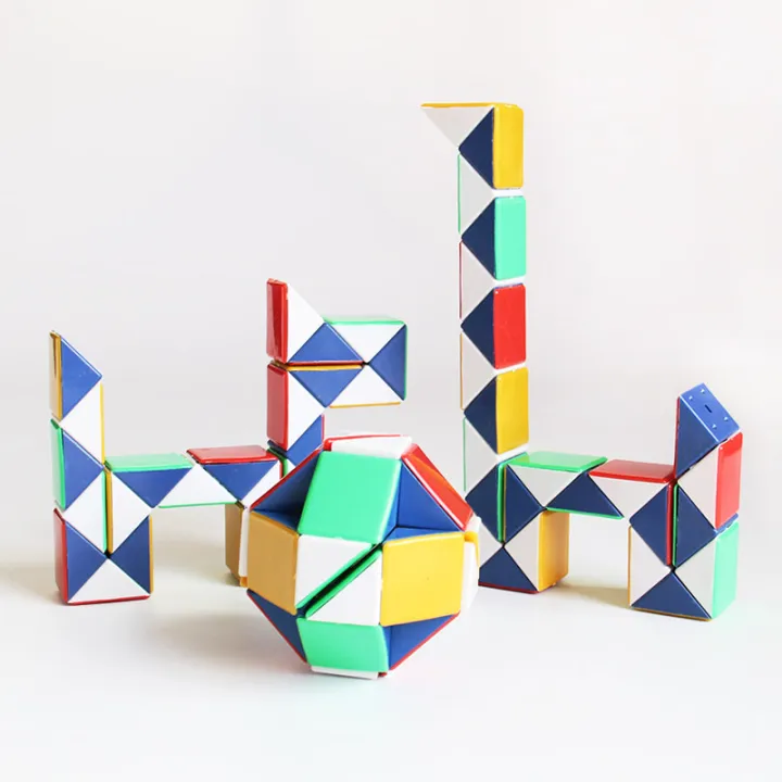 Children's puzzle magic ruler puzzle long Rubik's cube snake-shaped ...