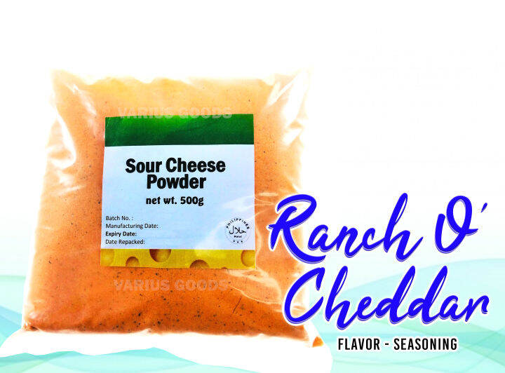 500grams RANCH O CHEDDAR a.k.a SOUR CHEESE Flavor Powder for Fries ...