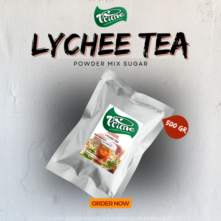 Powder Prime Lychee Tea / Bubuk minuman Leci Tea / Powder Plain 500 ...
