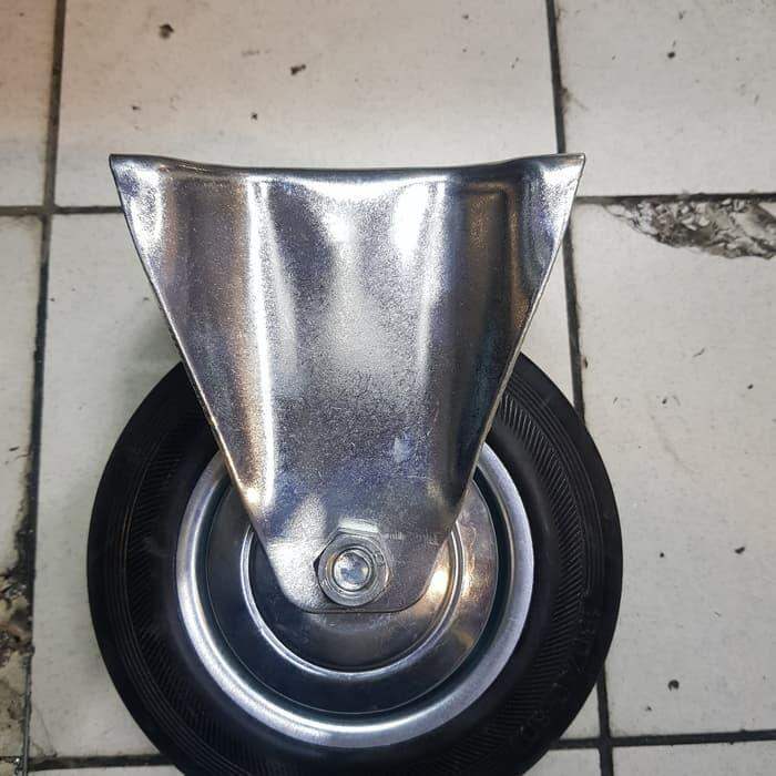 Roda 3inch mati per Roda Karet per Roda Trolley per Roda Hitam | Lazada ...