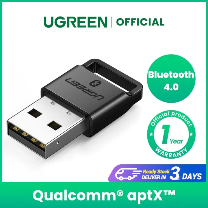 UGREEN Wireless USB Bluetooth aptX Dongle Receiver for PC 10/8/XP/Vista ...