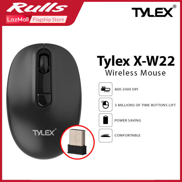 TYLEX X-W22 Mini Wireless 2.4Ghz Home & Office 1600DPI 10M Working ...