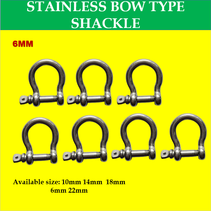 MAGO Stainless Bow Type Shackle 6mm | Lazada PH